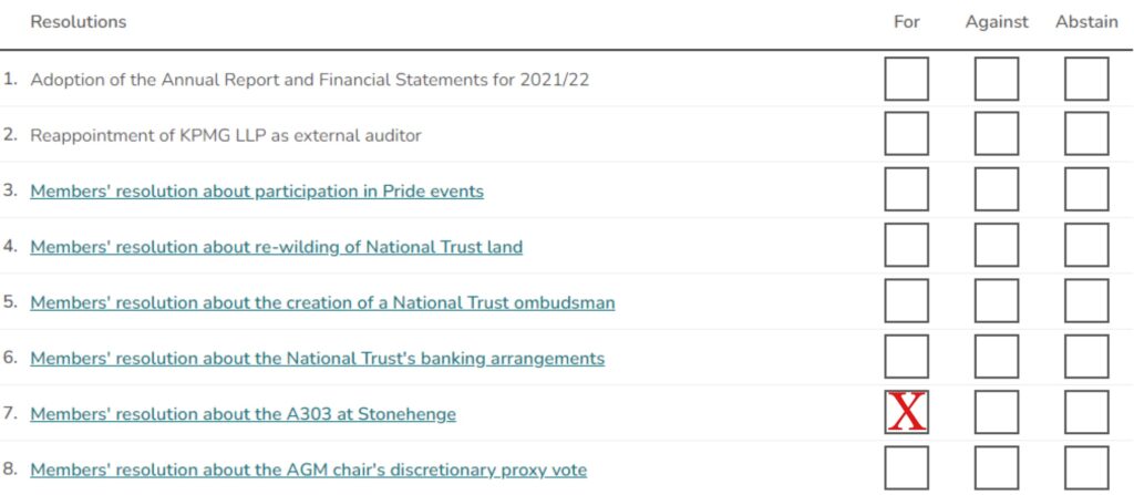 National Trust Member's resolution about the A303 at Stonehenge - Save ...